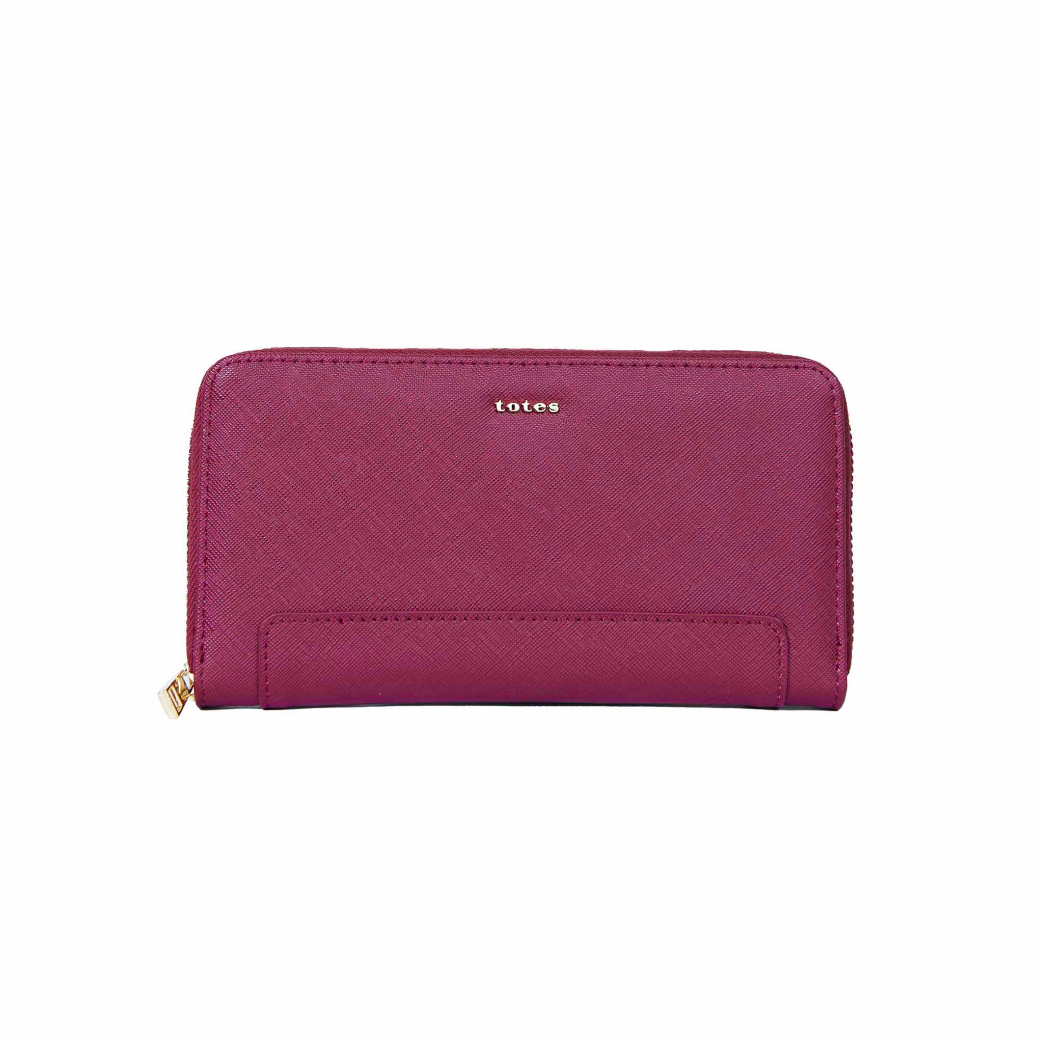 Long Wallet - Cherry Red/Burgundy – Totes